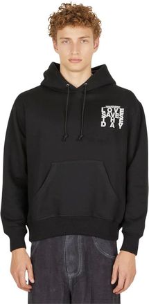 The Salvages Homme, Sweatshirts et sweats &agrave; capuche, Noir, Taille: M Love Saves The Day Hooded SweaT-shirt