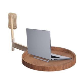 Generic Wandmontierter Tisch: Kompakter Klapptisch, Wandbefestigung, schwebend, um 180 &deg; drehbar, f&uuml;r kleine R&auml;ume, funktionaler Arbeitsplatz f&uuml;r Ecken