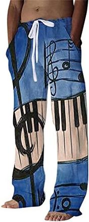 Generic Pantalon de d&eacute;tente pour homme - Pantalon de chef d&eacute;contract&eacute; - Coupe ajust&eacute;e - Coupe droite - Pantalon de randonn&eacute;e - Pantalon de travail ample - Pan