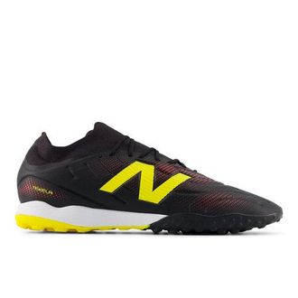 New Balance Unisex Tekela Team Low TF V5 in Schwarz/Gelb/Rot, Synthetik, Gr&ouml;&szlig;e 43