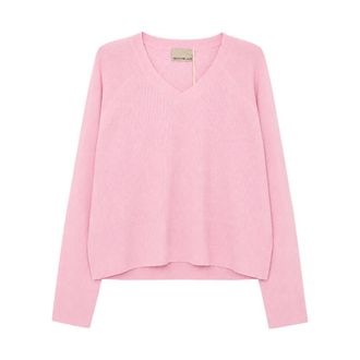 Pennyblack Strukturierter V-Ausschnitt Strick - - Knitwear - Damen - Rosa - S