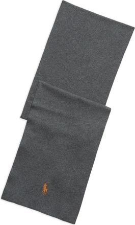 Polo Ralph Lauren écharpe en coton à broderies - Gris