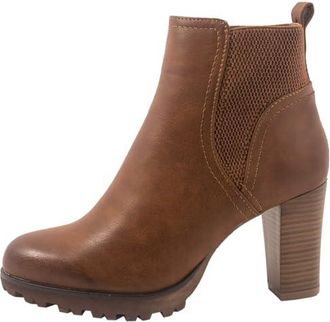 Elara Jumex Bottines Femme avec Talon de Blocage Chunkyrayan BZ66019-KB Camel-39