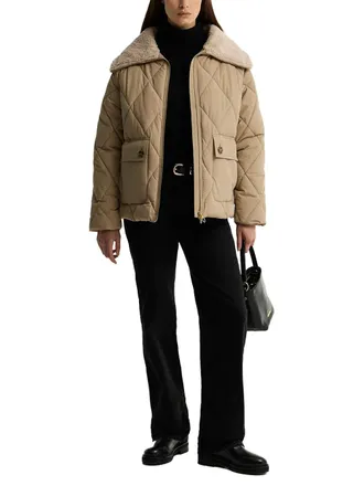 Barbour Eva Puffer Jacket - Beige