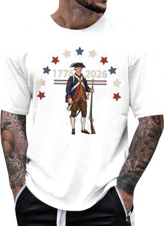 Generico T-shirt d&eacute;t&eacute; oversize &agrave; manches courtes classique vintage &eacute;l&eacute;gant et sportif &agrave; col rond pour homme, blanc, XXL