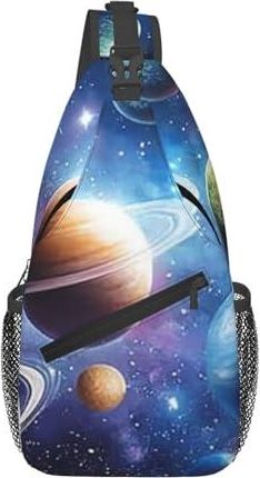 Generic Sac &agrave; bandouli&egrave;re sur le th&egrave;me de lespace - Sac &agrave; dos de voyage pour homme - Sac &agrave; dos de randonn&eacute;e