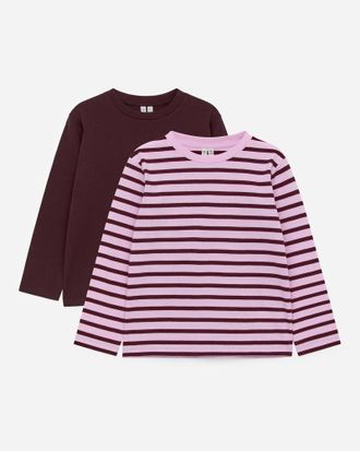 Arket Lang&auml;rmeliges T-Shirt Im 2er-Pack -Mehrfarbig