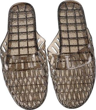 FOMIYES Sandales Femme Transparentes Légères Antidérapantes à Design Creux Confortables pour Plage Piscine et Usage Intérieur Extérieur Chaussures Gelée Print