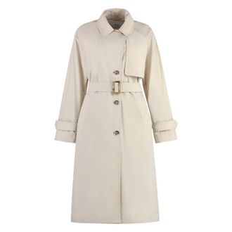 Woolrich Femme, Manteaux, Beige, Taille: 42 FR Techno Fabric Trench Coat