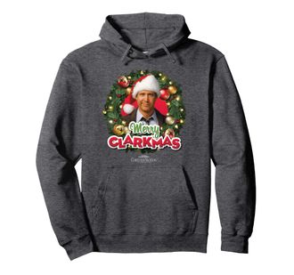 WB Warner Bros. Christmas Vacation Merry Clarkmas Unisex Hoodie Schwarz M Winter Klassisch