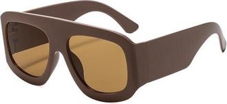 Generic Lunettes De Soleil Dext&eacute;rieur &Agrave; Grande Monture For Hommes, For Les D&eacute;placements Quotidiens, Vacances Et La Conduite(Brown)