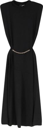 Pinko Pinko, Femme, Robes, Noir, Taille: 36 FR Robe ras du cou