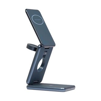 Piquadro Chargeur pliable 3-en-1 15W avec adaptateur GaN 45W - unisex - Accessoires - Gris - Taille: ONE Size