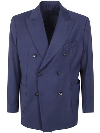 Michael Coal Jacket Double-Breasted Austin Navy