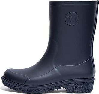 FitFlop Femme WONDERWELLY Short Botte de Pluie, Bleu Marine, 38 EU