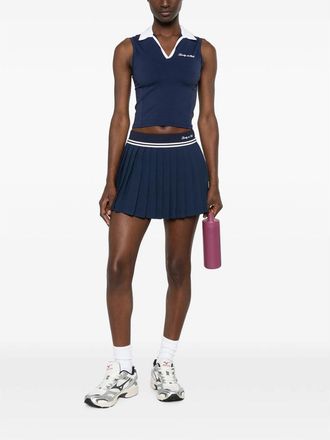 Sporty & Rich Dknaw Polo Top - Navy