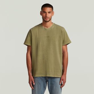 G-Star Overdyed Center Chest T-Shirt - Grün - Herren