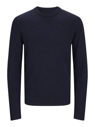 Jack & Jones Jprcclambswool Knit Crew Neck Sn Pull en Tricot, Bleu Nuit, XL Homme