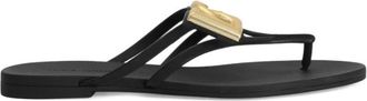 Dolce & Gabbana Femme, Chaussures, Noir, Taille: 39 EU Sandales Tongs