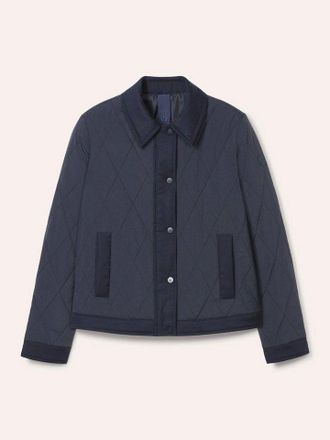 Walbusch Steppjacke Damen Kurze Steppjacke mit Materialmix Kleiner Kragen, wasserabweisend