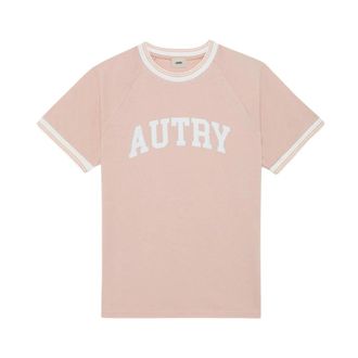 Autry Rundhals T-shirt - - Tops - Damen - Rosa - L
