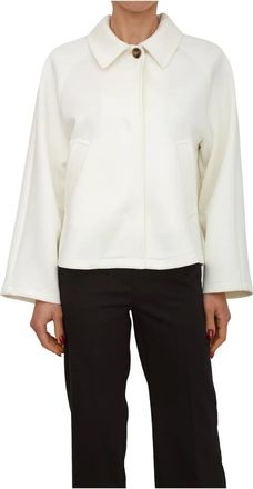 Marella Femme, Vestes, Blanc, Taille: 42 FR Cappotto Giacco Jers