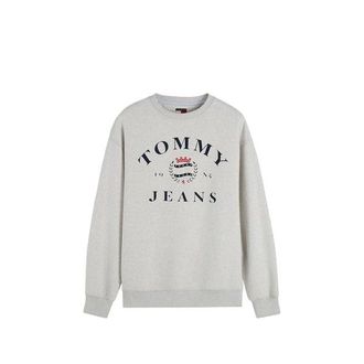 Tommy Hilfiger Sweat oversizes&eacute;rigraphi&eacute; en coton m&eacute;lang&eacute;