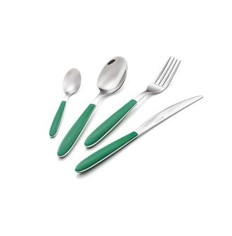 EME POSATERIE Orev Verde 7724C Lot de 24 couverts de table en acier inoxydable 18/0 sans nickel pour 6 personnes