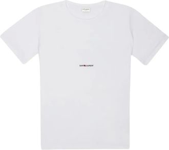 Saint Laurent T-Shirt mit Logo-Detail - Wei&szlig;