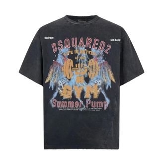 Dsquared2 Herren T-Shirts & Poloshirts Bekleidung Grau Ss26 - - Tops - Herren - Mehrfarbig - S