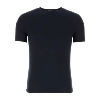 Giorgio Armani Icon T-shirt - - Tops - Herren - Blau - L