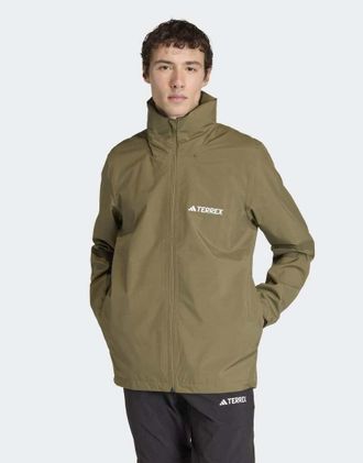 adidas adidas Performance - Multi Essentials - Veste imperm&eacute;able 2L - Olive strata-Vert