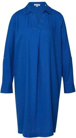 s.Oliver Midikleid Kleid Leinenmix-Kleid mit Turn-up
