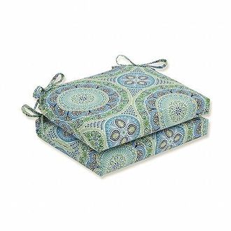 Pillow Perfect Delancey Lagoon Sitzkissen, quadratisch, 46 cm, Blau L x 40,6 cm. Breite: 7,6 cm. D