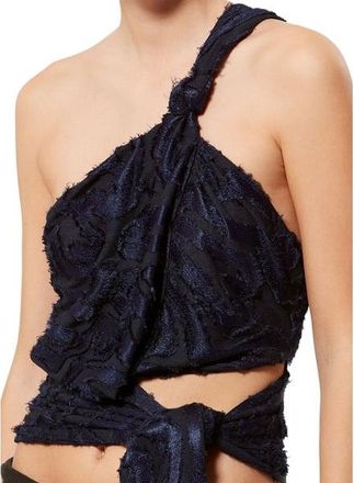 Isabel Marant Top asym&eacute;trique Leyda jacquard
