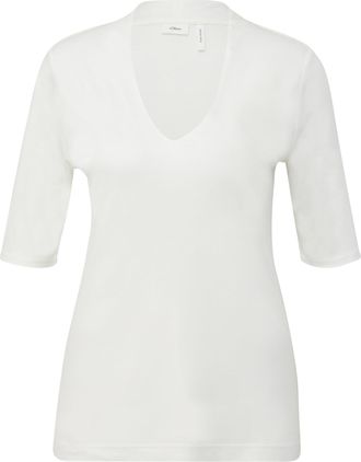 s.Oliver Black Label s.Oliver Damen 10.2.20.12.130.2122592 T-Shirt, 200 creme, 48