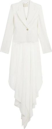 Blumarine Femme, Vestes, Blanc, Taille: 36 FR Blazer asym&eacute;trique crois&eacute;