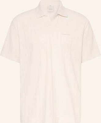 Calvin Klein Piqu&eacute;-Poloshirt Easy Fit weiss