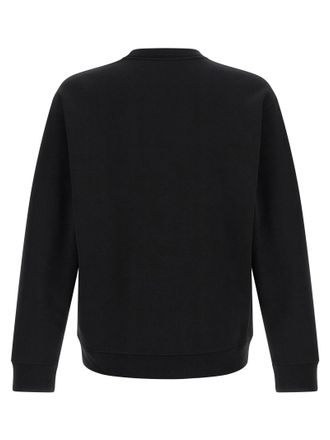 Valentino Garavani Gold-Logo Patch Pocket Sweatshirt - Black