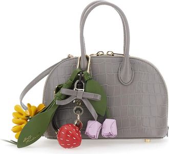 Self Portrait Femme, Sacs, Gris, Taille: ONE Size Mini Sac Toast Croco