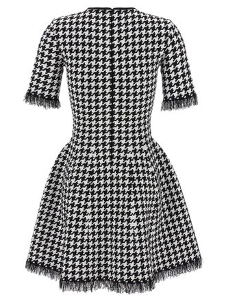 Alexander McQueen Womens Bicolor Viscose Short Dress