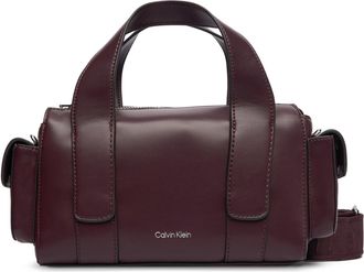 Calvin Klein Handtasche Calvin Klein Webbing Strap Pocket Bag LV04F3291G Dunkelrot