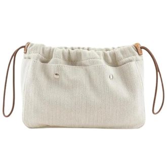 Herm&egrave;s Pre-owned Canvas Pouch - - Pre-owned - Damen - Beige - ONE SIZE