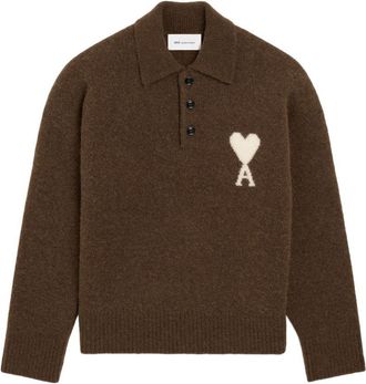 Ami Pull Polo En Laine Ami De Coeur