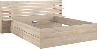Vente-Unique Bett 180 x 200 cm mit 4 Schubladen - Natur - TENALIA