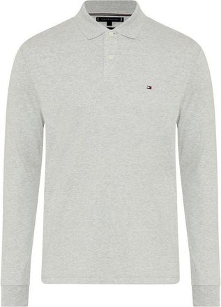 Tommy Hilfiger Langarm-Poloshirt L/S LIQUID COTTON REG POLO mit Jersey und Markenlabel unifarben, casual, regular fit, Baumwolle, Polokragen