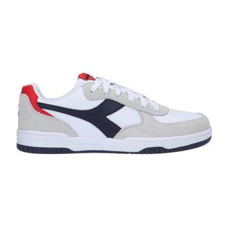 Diadora Niedrige Raptor Sneakers Wei&szlig;/Blau/Rot Klassisch - - Shoes - Herren - Mehrfarbig - 43 EU
