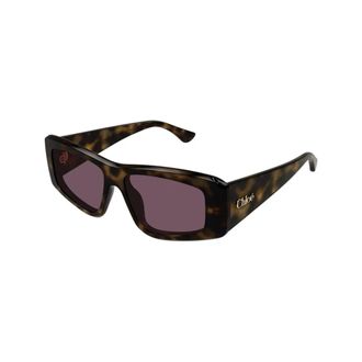 Chlo&eacute; Rechteckige Sonnenbrille - - Accessories - unisex - Braun - ONE SIZE