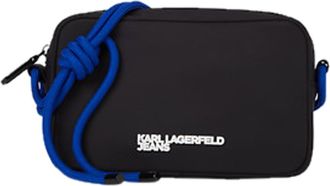 Karl Lagerfeld WomenS, Cord Nylon Camera Bag, Black, One size