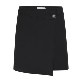 Gestuz Wickelrock Kurz Normale Passform - - Skirts - Damen - Schwarzk - XL